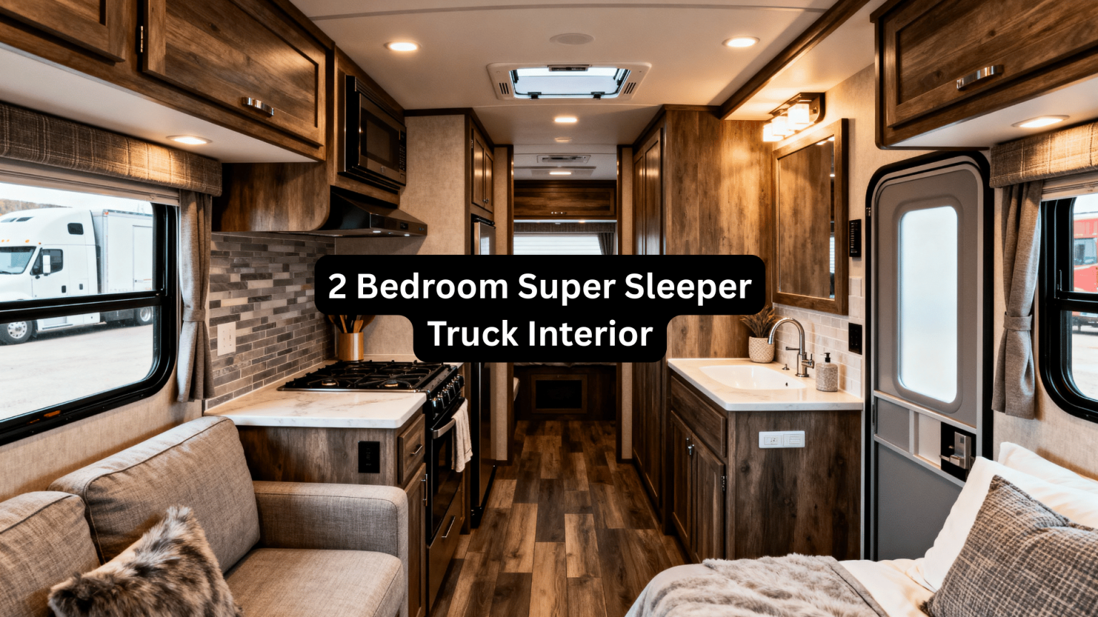 Inside 2 Bedroom Super Sleeper Truck Interior Design - A House in the Hills