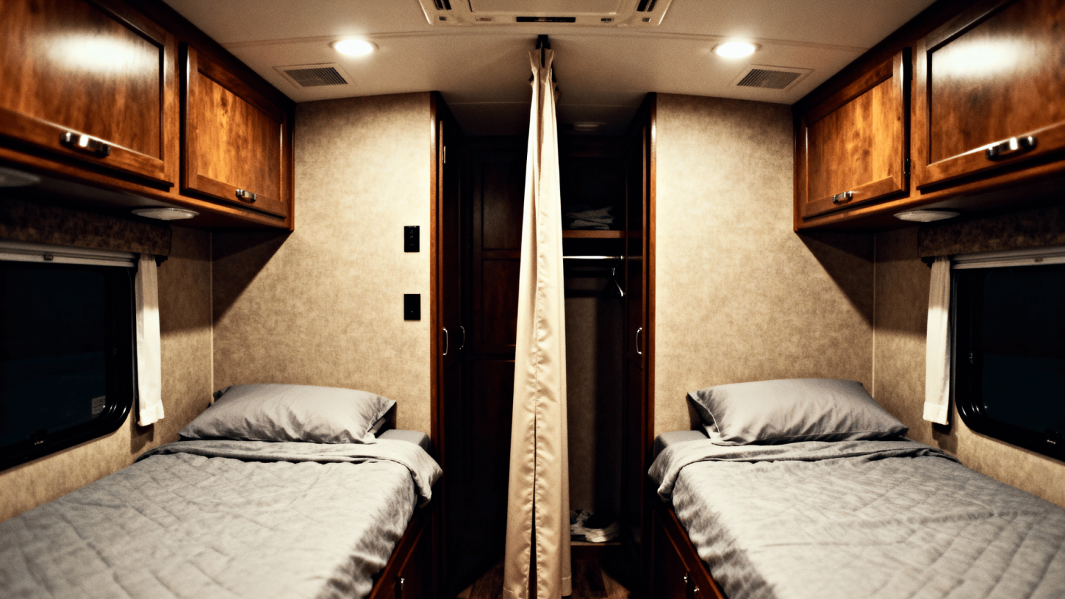 Inside 2 Bedroom Super Sleeper Truck Interior Design - A House in the Hills