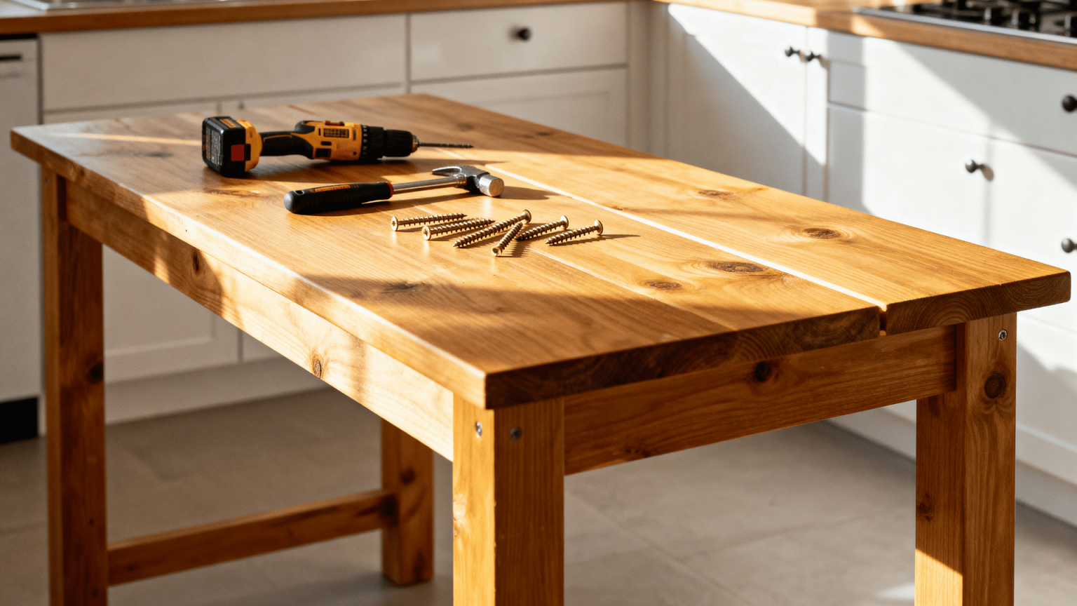 DIY Kitchen Table Made Simple and Budget Friendly - A House in the Hills