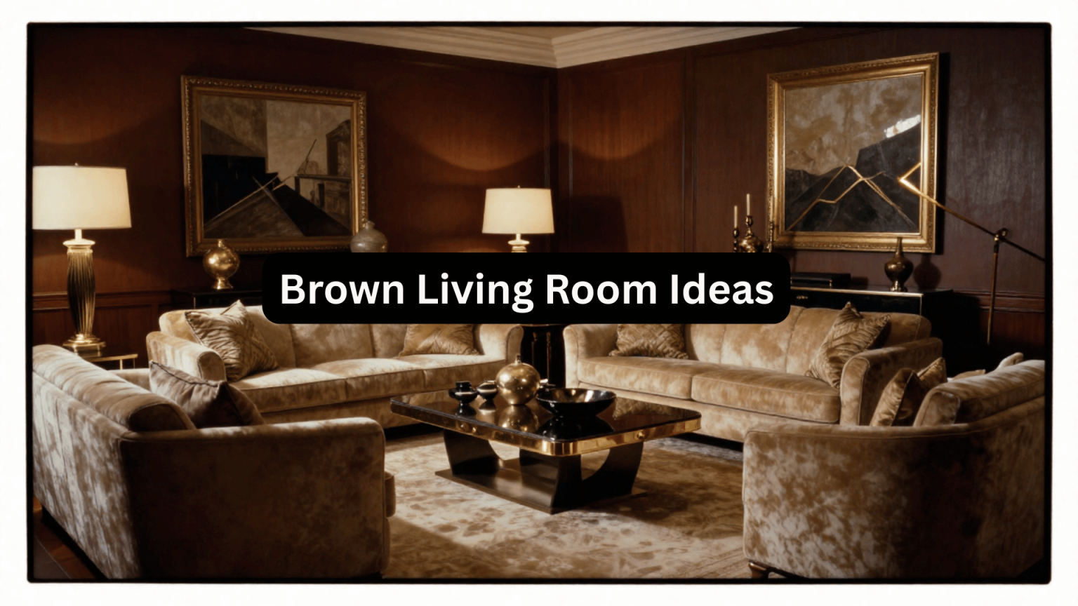 29 Brown Living Room Style for Cozy Homes - A House in the Hills