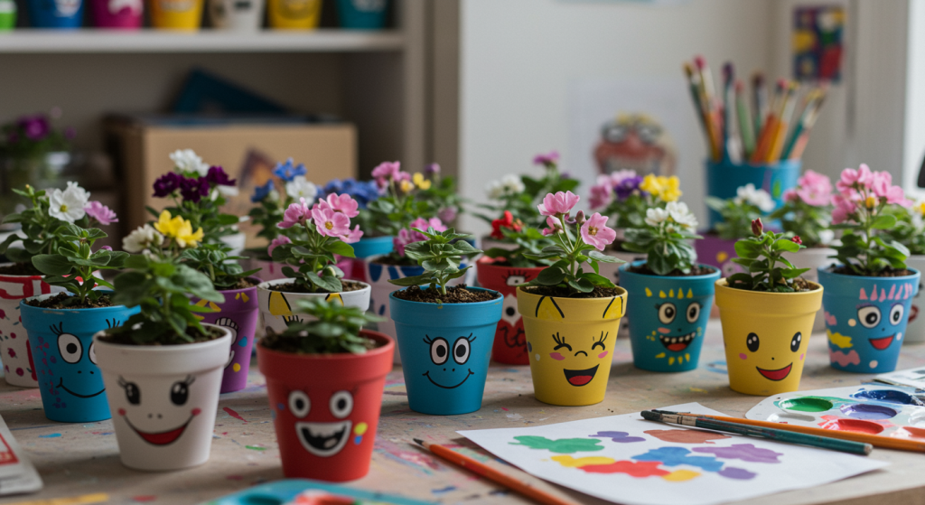 29 Flower Pot Painting Ideas for Kids and Adults (Easy, Cute & Creative ...