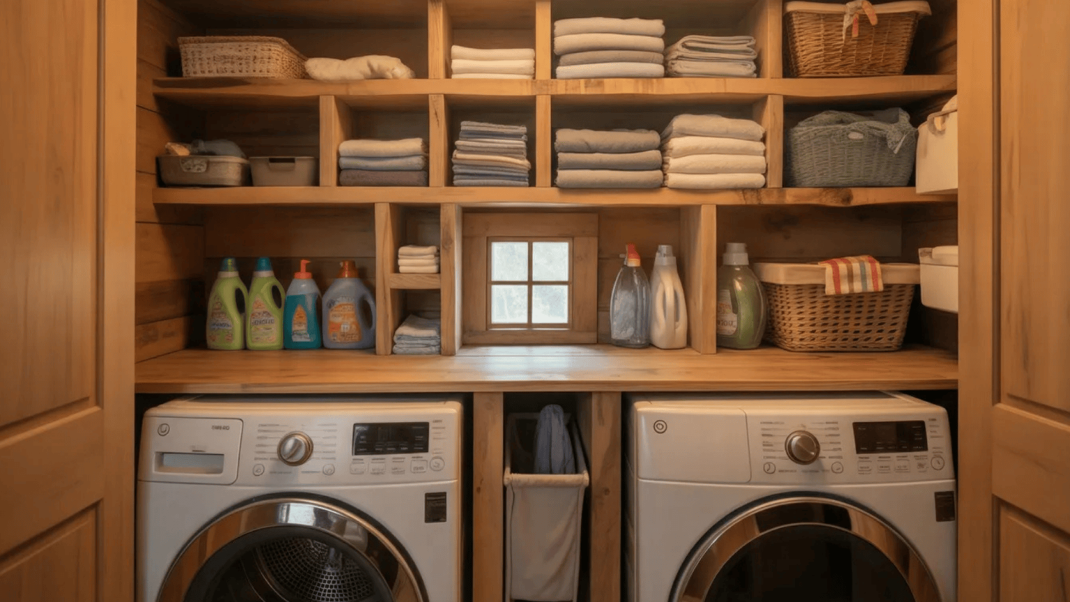 21 Unique Laundry Room Shelves for DIY Enthusiasts - A House in the Hills